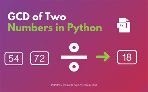 gcd python 6 best ways to compute hcf or gcd in python
