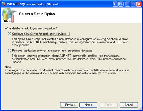 creating the membership schema in sql server vb