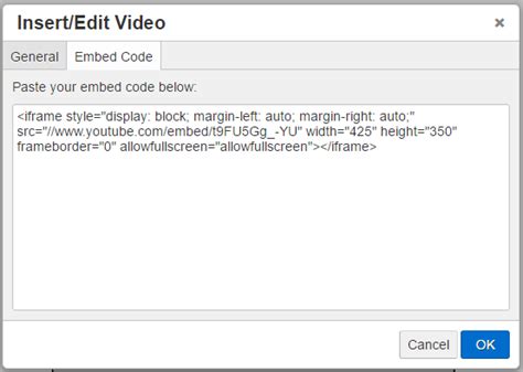 embedding a video in omniupdate yuja help center