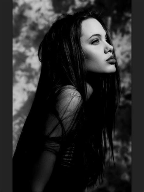 Angelina Jolie Black And White Portraits Angelina Jolie Portrait