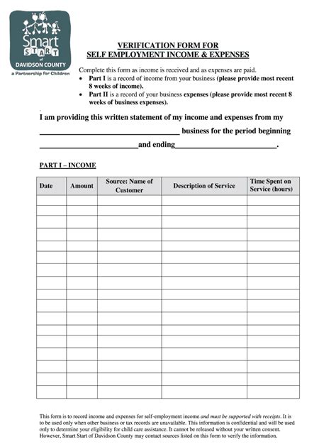 Self Employment Income And Expense Statement Fill Out And Sign Online