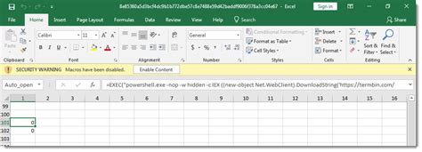 malicious sylk files with ms excel 4 0 macros nviso labs