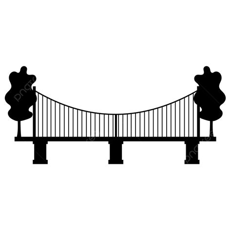 Gambar Clipart Ilustrasi Jembatan Menjembatani Clipart Ikon Jembatan