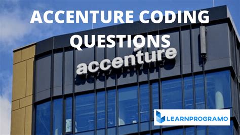 accenture coding questions with solutions 2022 [updated] in 2022