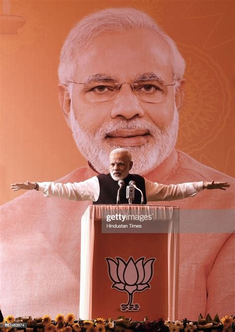Prime Minister Narendra Modi Addressing The Journalists During The