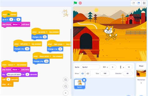scratch coding introduction tutorial basic role play game teacher s