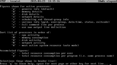 how to install atop to monitor logging activity of linux system processes