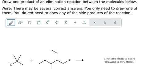 [answered] Draw One Product Of An Elimination Reaction Between
