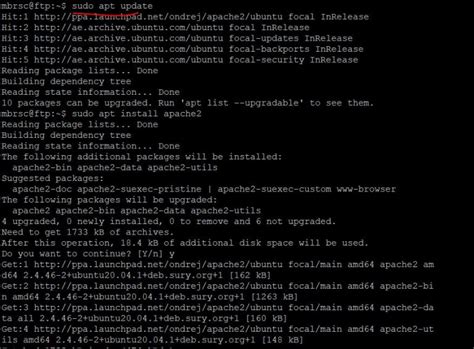 upgrade apache to latest version in ubuntu server 20 haneef puttur