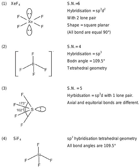 7 In Which Of The Following Molecules Ions Or All The Bonds Not Equal 1