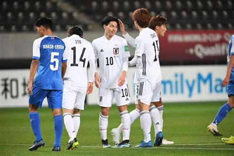 【日本代表】南野拓実、大迫勇也、鎌田大地、伊東純也が揃い踏みw杯予選新記録14ゴール！南野は本田圭佑以来の5戦連続弾 サカノワ