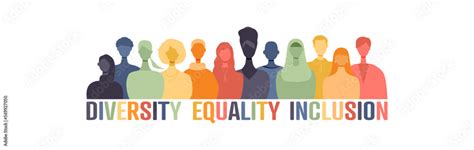 Photo And Art Print Diversity Equality Inclusion Banner Stafeeva