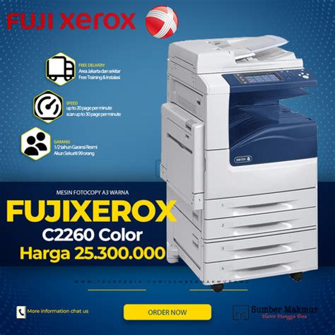 Jual Mesin Fotocopy Warna Fuji Xerox Docucentre Iv C2260 Kertas A3