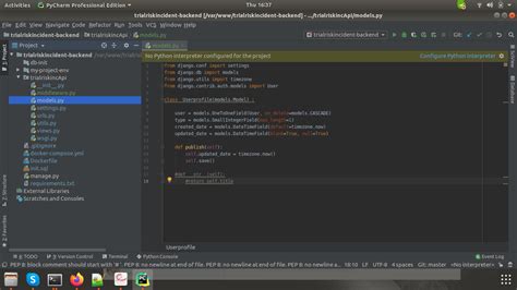 python django docker db migrations is not working for the new model