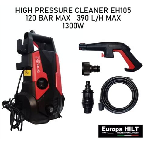 europa hilt eh105 120bar 1300w high pressure cleaner water jet pump