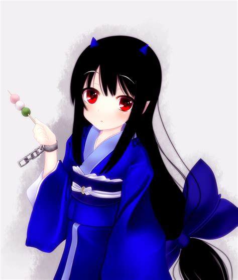 Safebooru 1girl Black Hair Blush Highres Japanese Clothes Kimono