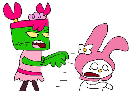 Zombie Cancer Scares My Melody By Chloedh1001 On Deviantart