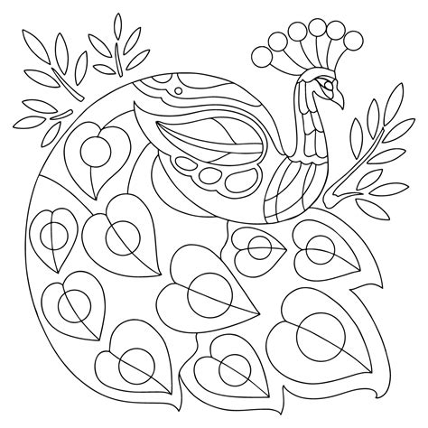 Turquoise Peacock Peacocks Coloring Pages For Adults 19500 The Best