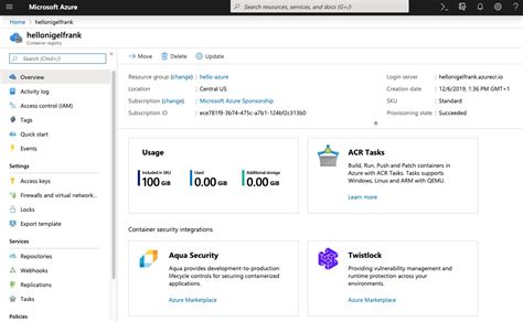 what kind of container services are available on azure nigel frank