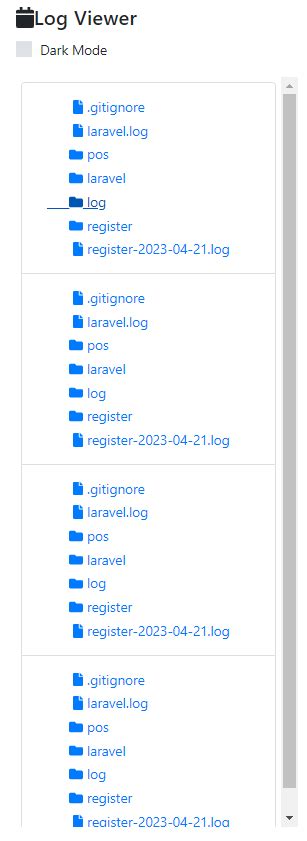 logging laravel 8 log viewer stack overflow