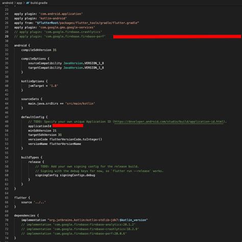 firebase flutter build fails [execution failed for task firebase