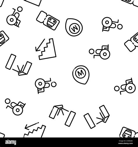 Metro Underground Vector Seamless Pattern Stock Vector Image And Art Alamy