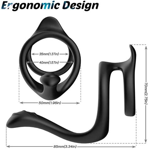 Ultra Soft Silicone Cockring For Men Double Rings Cock Ring Dual Rings
