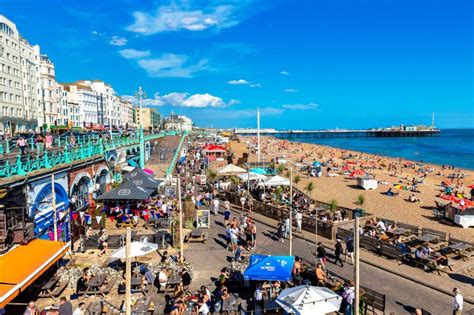 Brighton Pier At Brighton Beach In Brighton England Uk Editorial