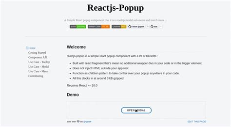18 react modal component example