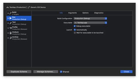 how do i use xcode build configuration files to manage staging and