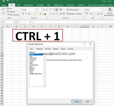 Excel Kısayolları Teknocinim