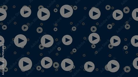 Play Symbols Float Horizontally From Left To Right Parallax Fly Effect