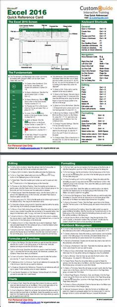 excel formula cheat sheet 2019