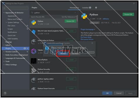 how to install python plugin to be able to execute python programming