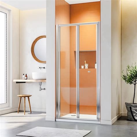 Buy Elegant 1000mm Bi Fold Shower Door Enclosure Glass Reversible
