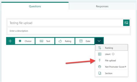 uploading files directly to teams using forms and mentioning team with