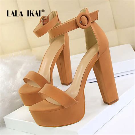 Lala Ikai Platform Sandals Women Summer Buckle Strap Ladies Gladiator