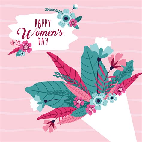 Happy Womens Day Greeting 687917 Vector Art At Vecteezy