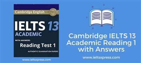 Cambridge Ielts 13 Academic Reading Test 1 With Answers