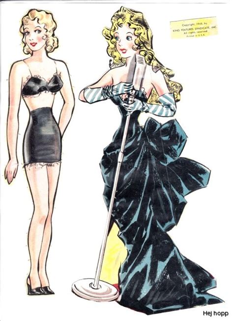 Blondie 1500 Paper Dolls At International Paper Doll Society By Artist