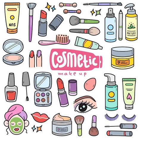 Elementos Gráficos Vetoriais Cosméticos E De Maquiagem E Ilustrações De