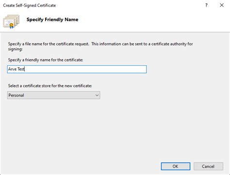 how to create self signed certificate for iis using