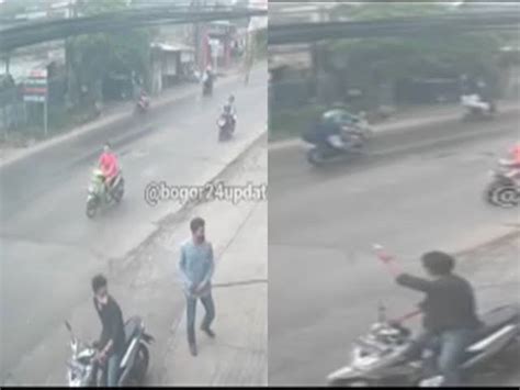 Aksi Pencurian Motor Di Cileungsi Terekam Cctv Pelaku Todong Warga