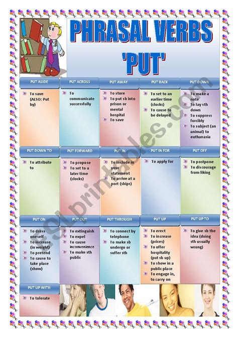 Put Phrasal Verbs Exercises