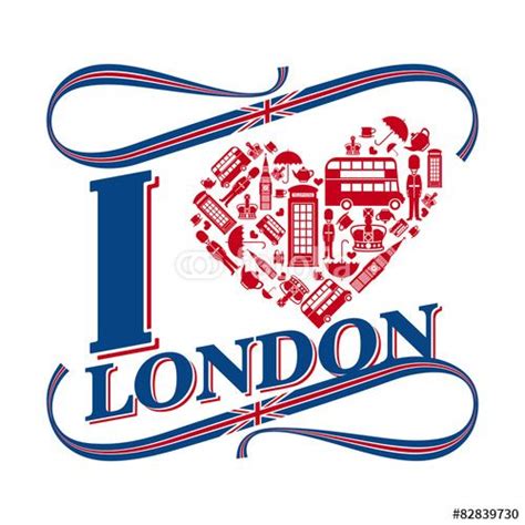 I Love London Fichier Vectoriel Libre De Droits Sur La Banque D