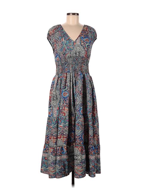 Unbranded Multi Color Gray Casual Dress Size L 49 Off Thredup