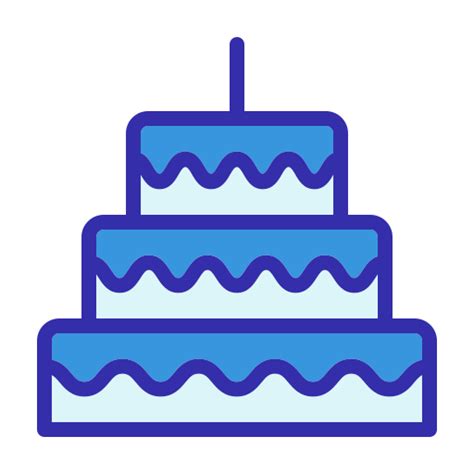 Icono De Pastel De Cumpleaños Generic Color Lineal Color