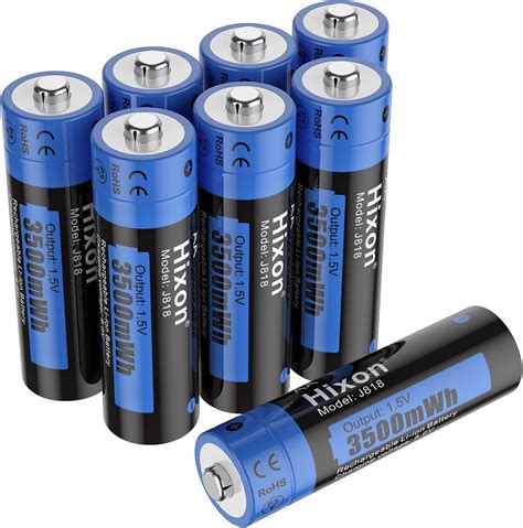 Hixon 1 5v Aa Akku Lithium Aa Wiederaufladbarer Akku 1 5v Konstanter
