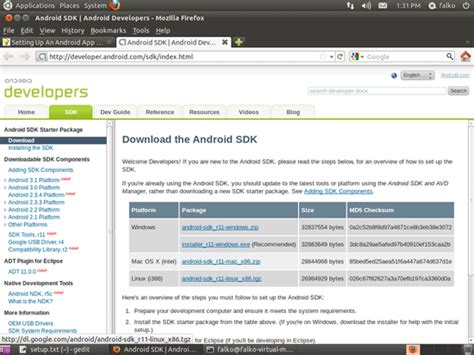 setting up an android app build environment with eclipse