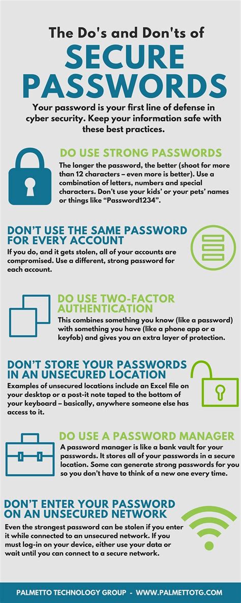 The Dos And Donts Of Secure Passwords [infographic]